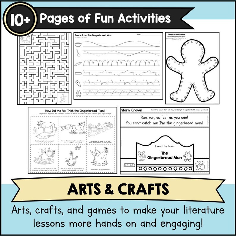 The Gingerbread Man | Picture Book Study | Preschool and Kindergarten ...