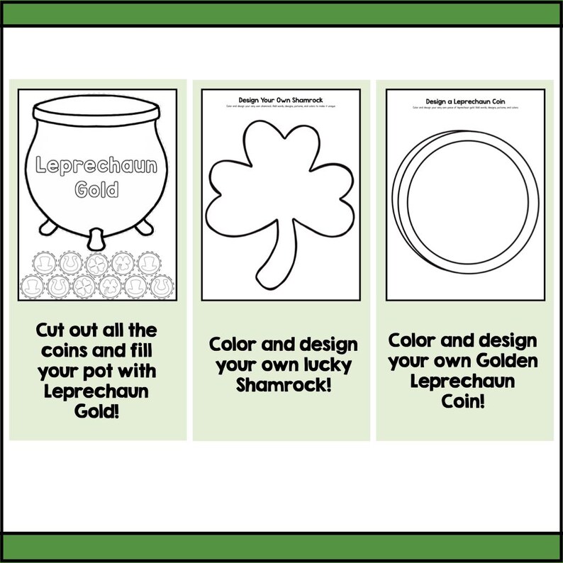 NO PREP St Patricks Day Craft Printable, March Writing and Crafting ...