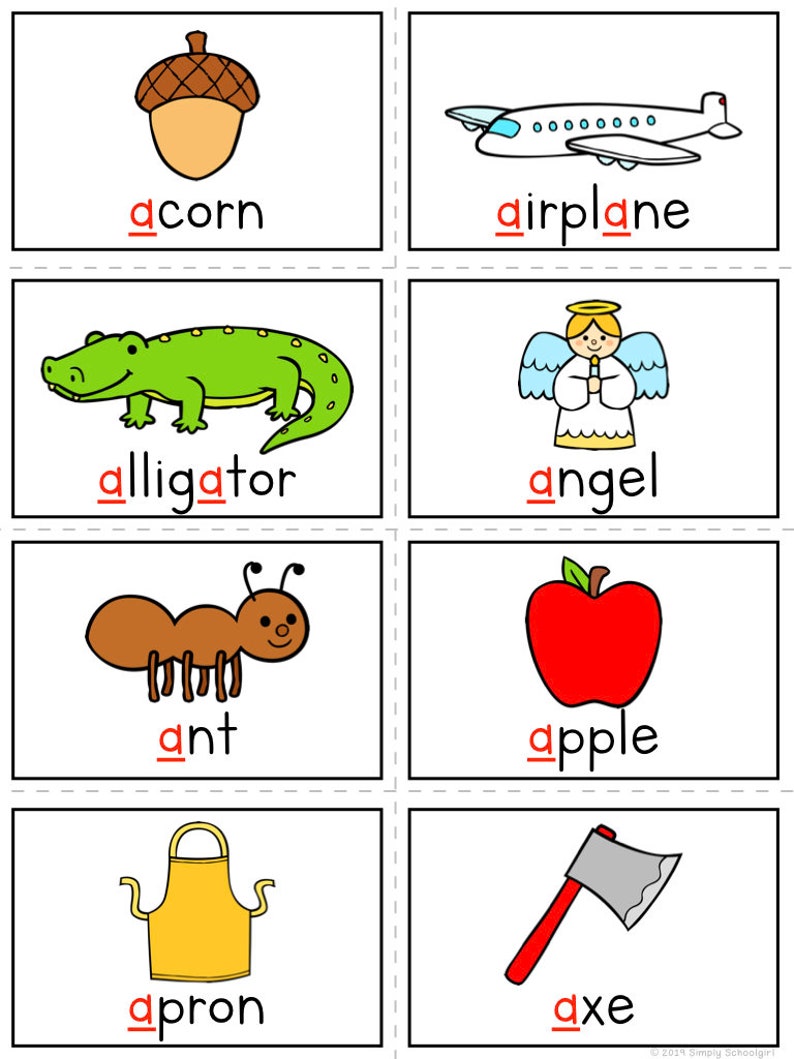 Letter A Bingo Game - Etsy