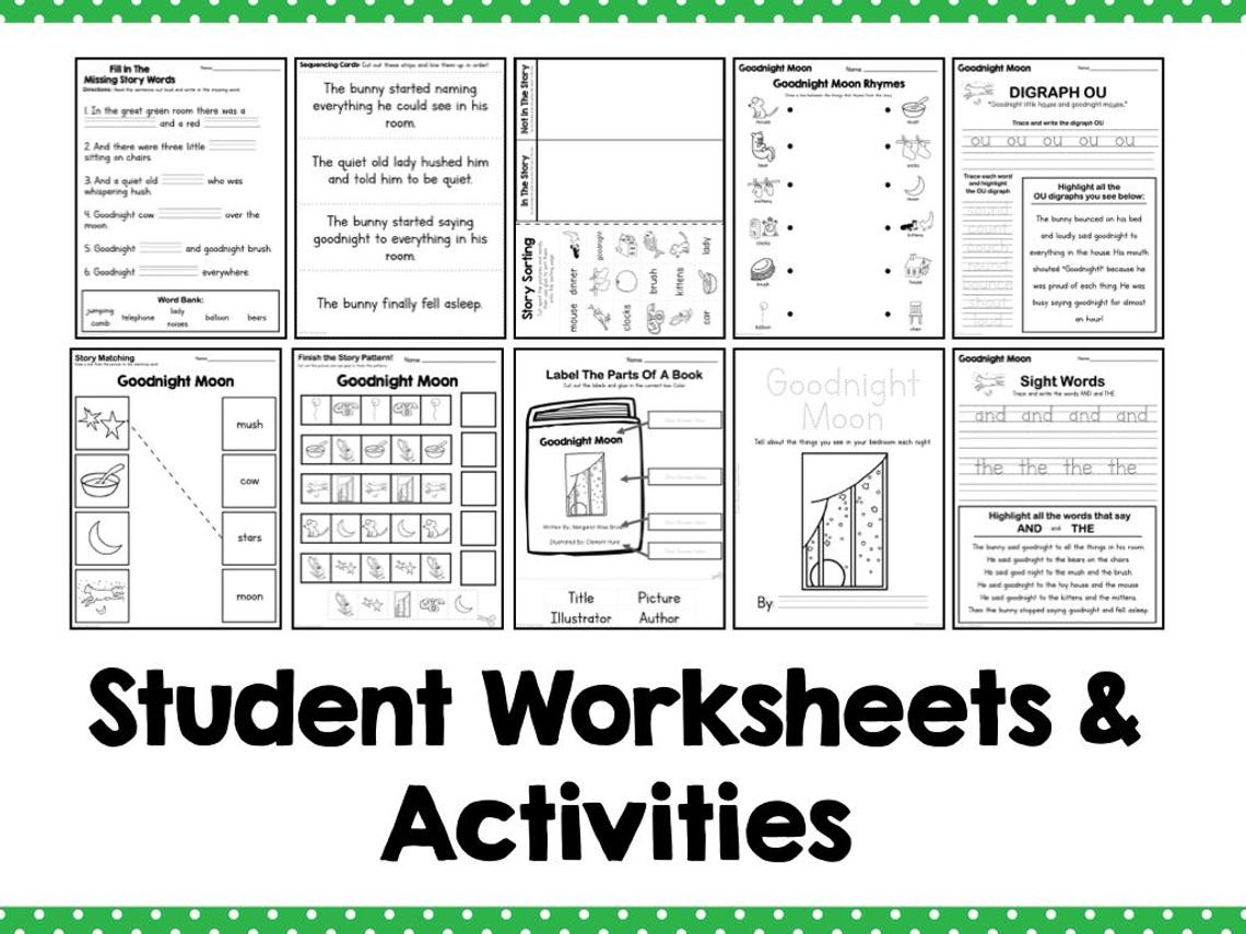 Goodnight Moon - Picture Book Study Companion - Etsy