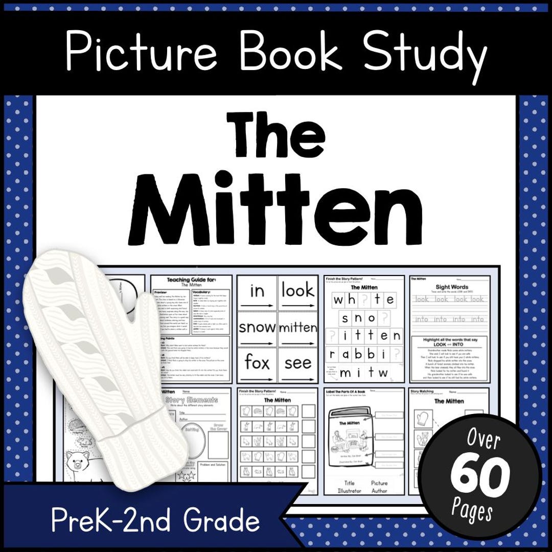 The Mitten Picture Book Study | Winter Literacy Activities | PDF ...