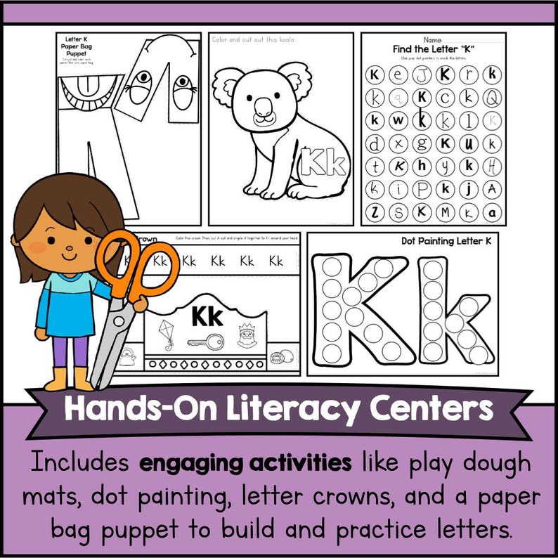 LETTER K ALPHABET ACTIVITIES for Preschool – Fun Letter of the Week ...