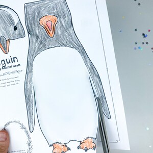 Penguin Paper Bag Puppet Kit | Fun Craft Activity | Penguin Themed ...