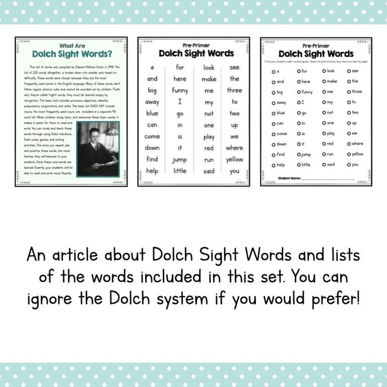 Pre-primer Dolch Sight Word Bingo Game Printable, Early Readers Words ...