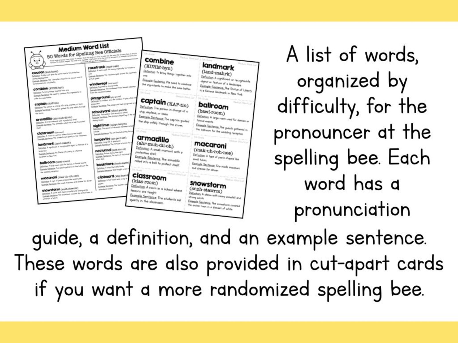 5th Grade Spelling Bee | Instructions to Host a Class or School ...