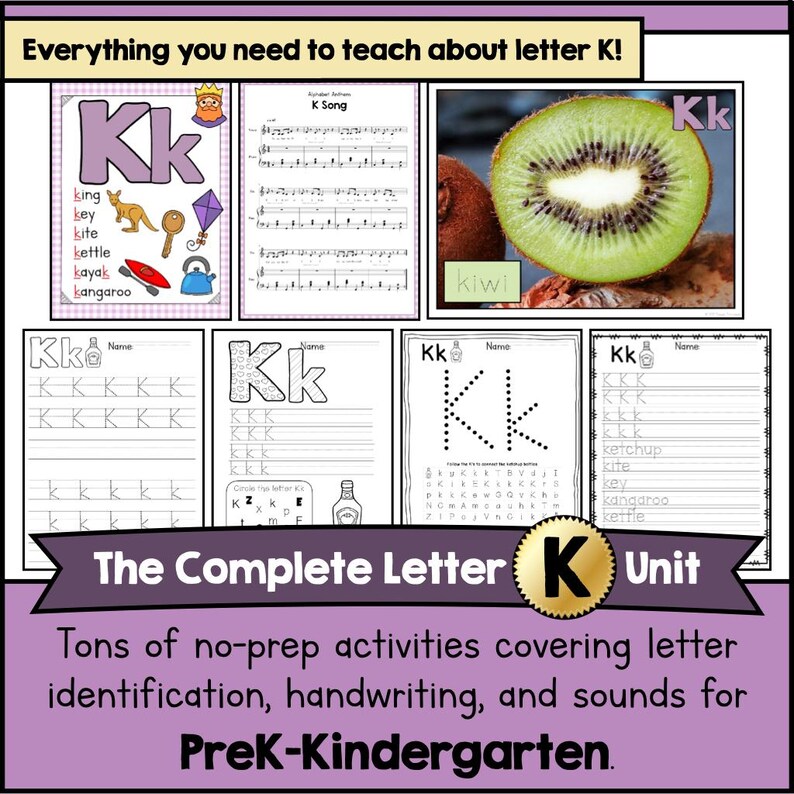 LETTER K ALPHABET ACTIVITIES for Preschool – Fun Letter of the Week ...