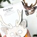 Printable Reindeer Craft Mask | Animal Paper Template | Easy to Make ...