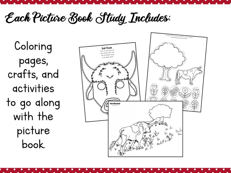 Ferdinand Picture Book Study Companion - Etsy