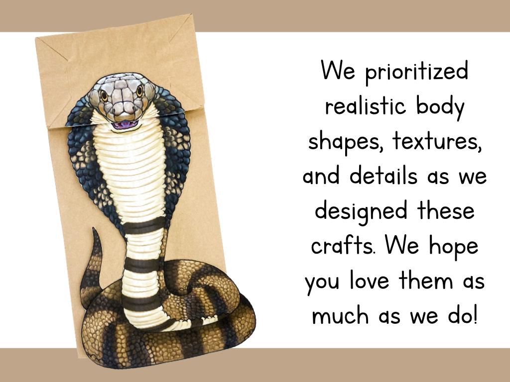 Printable Snake Paper Bag Puppet Craft Template | Fun Animal Crafting ...