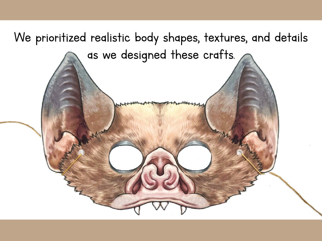 Print at Home Bat Paper Mask Eco Friendly DIY Craft Template Fun Animal ...