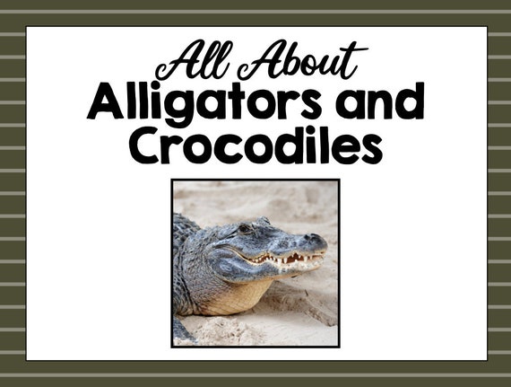All About Alligators and Crocodiles Animal Science Unit | Etsy