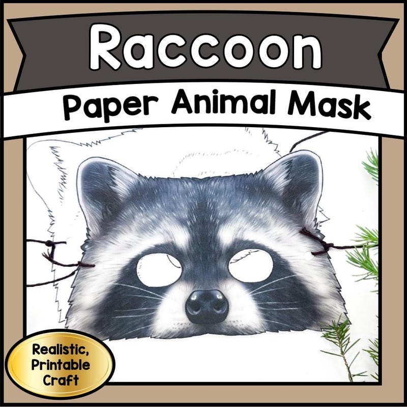 Raccoon Mask - Etsy