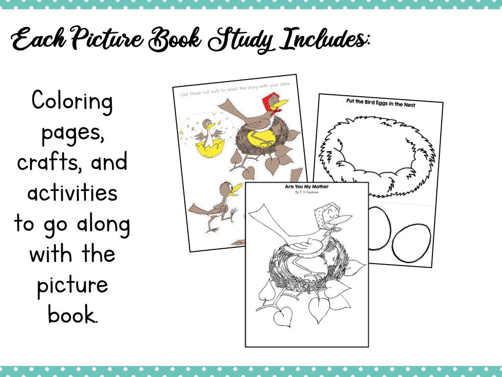 Are You My Mother Picture Book Study Companion - Etsy