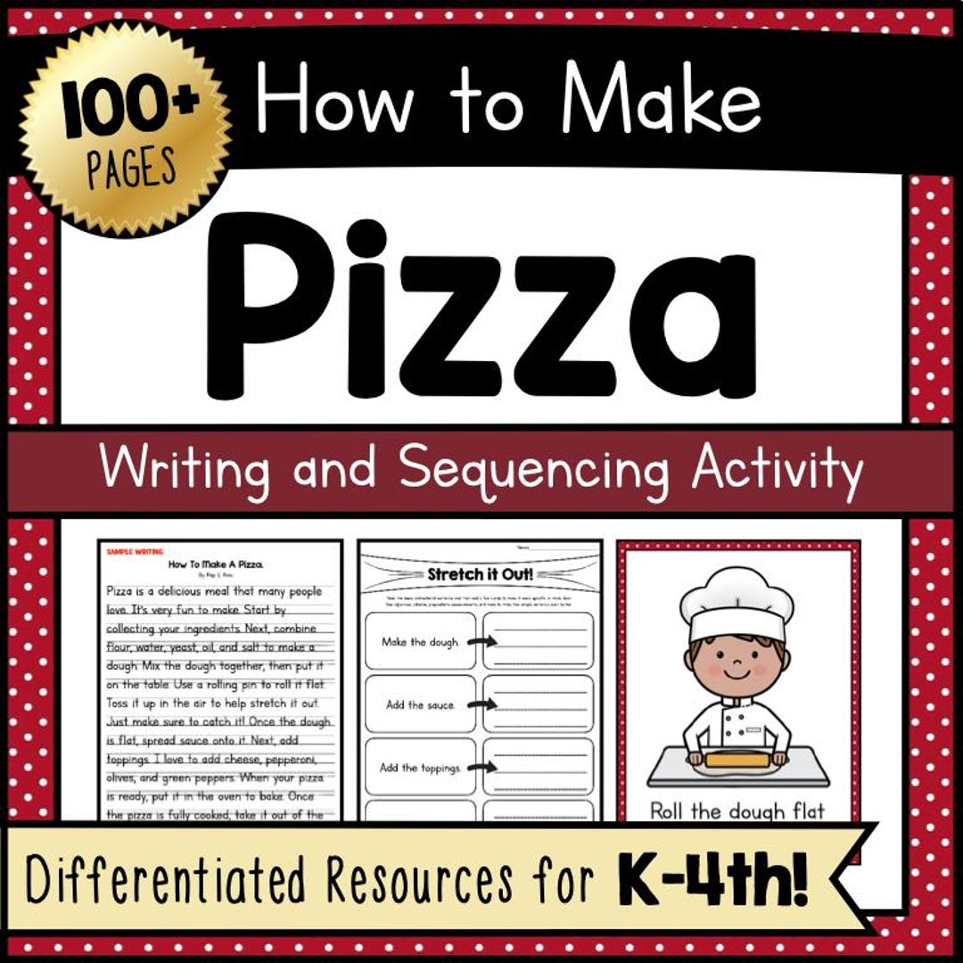 How to Make Pizza, Procedural Paragraph Writing Worksheets ...