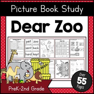 Dear Zoo Picture Book Study Companion PDF | Preschool and Kindergarten ...