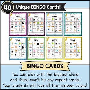 Letter N BINGO GAME Printable Pdf - Cute Alphabet Bingo Cards for Kids ...
