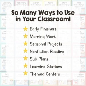 May National Days Posters, Worksheets, Articles, and Calendars - Etsy