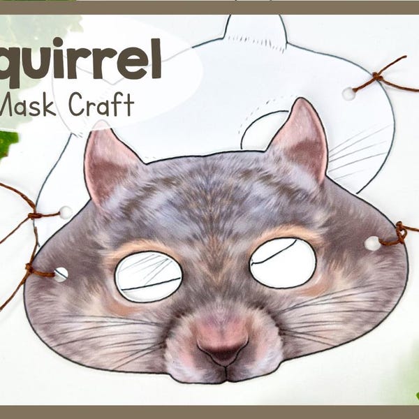 Squirrel Mask - Etsy