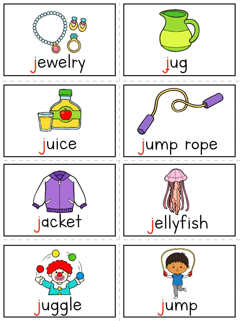 Letter J Bingo Game - Etsy