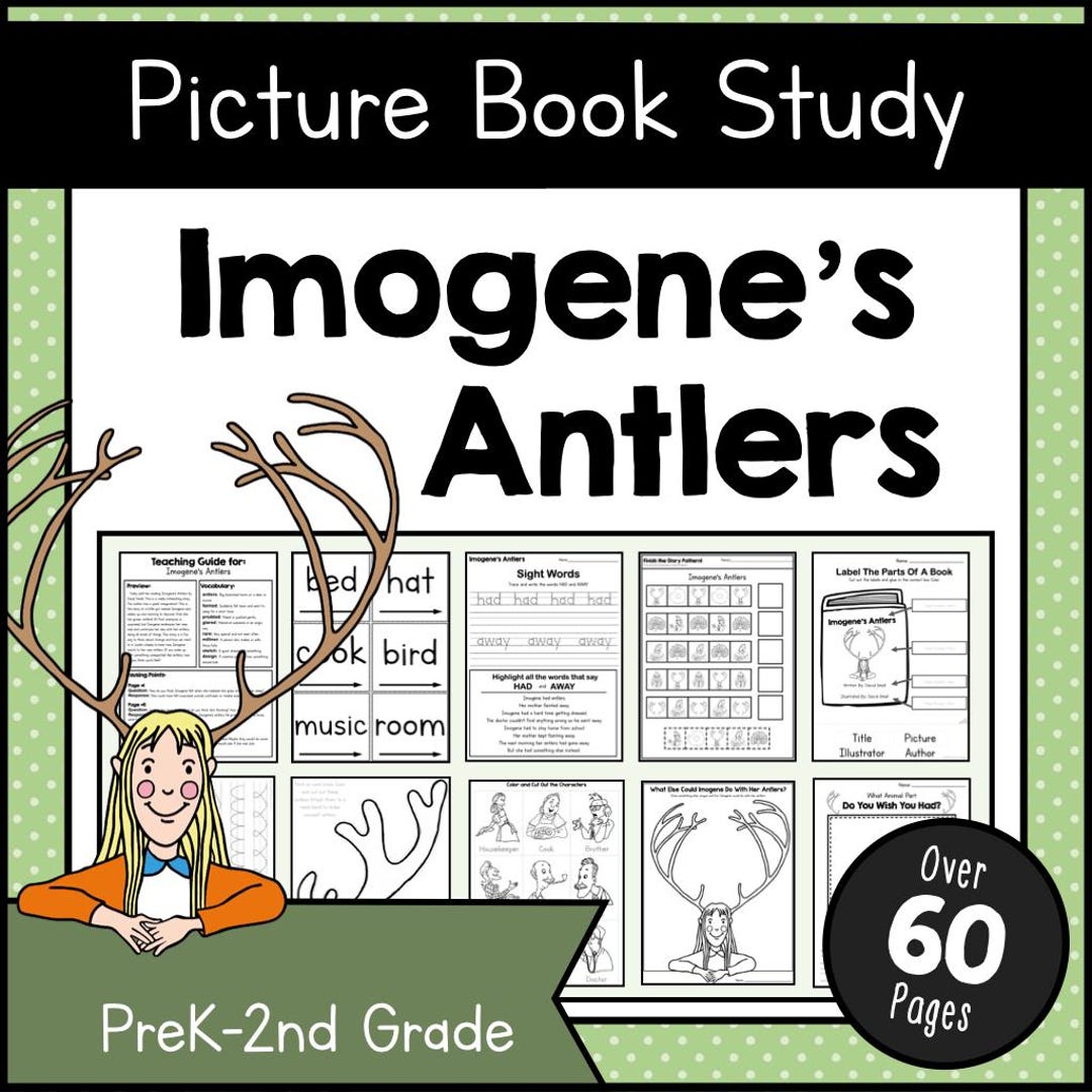 Imogene's Antlers Picture Book Study PDF | Preschool and Kindergarten ...