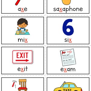 Letter X Bingo Game - Etsy