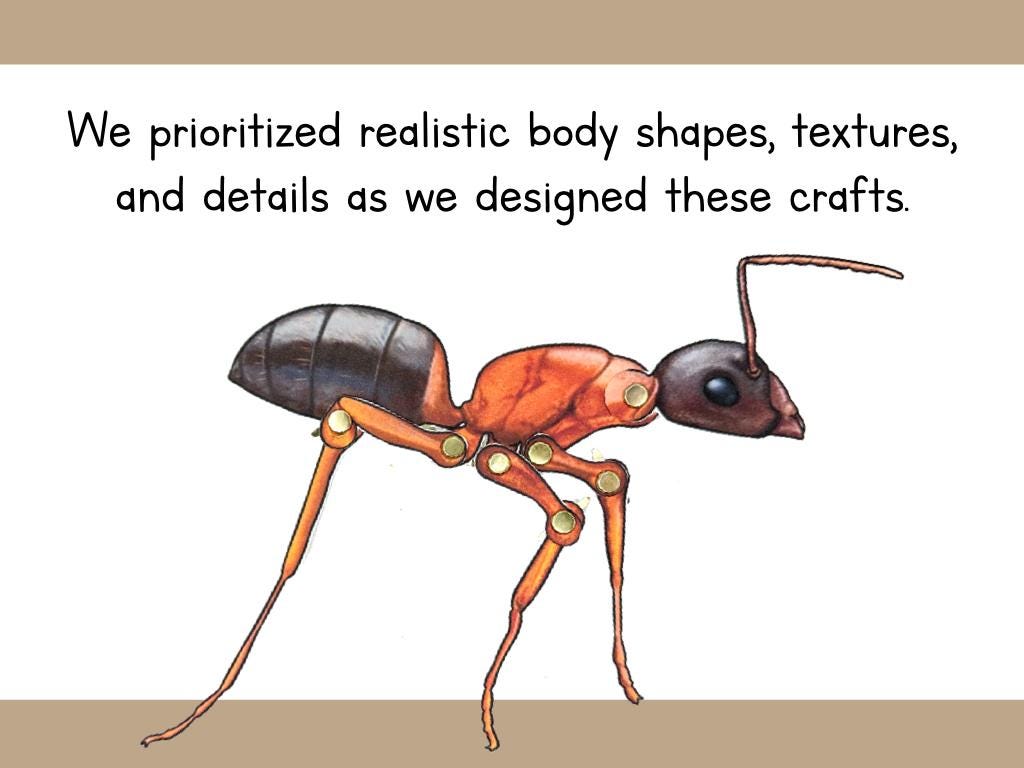 Articulated Ant Craft Kit | Printable Jointed Ants Template for ...