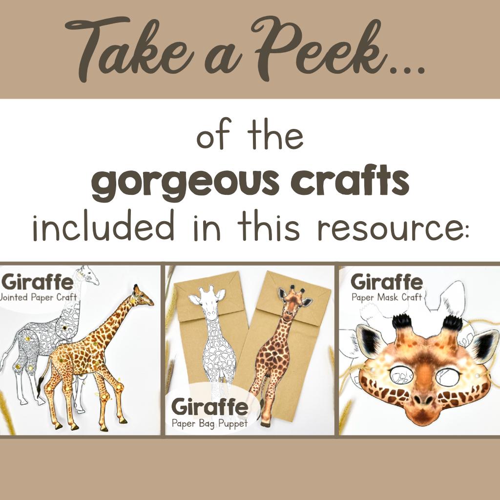 All About GIRAFFES Animal Science Unit PDF | Printable Learning Pack ...