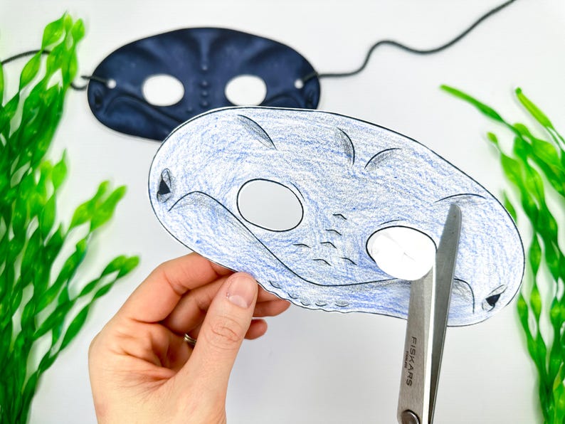 Whale Paper Mask Template | Printable Kid's Craft Activity ...