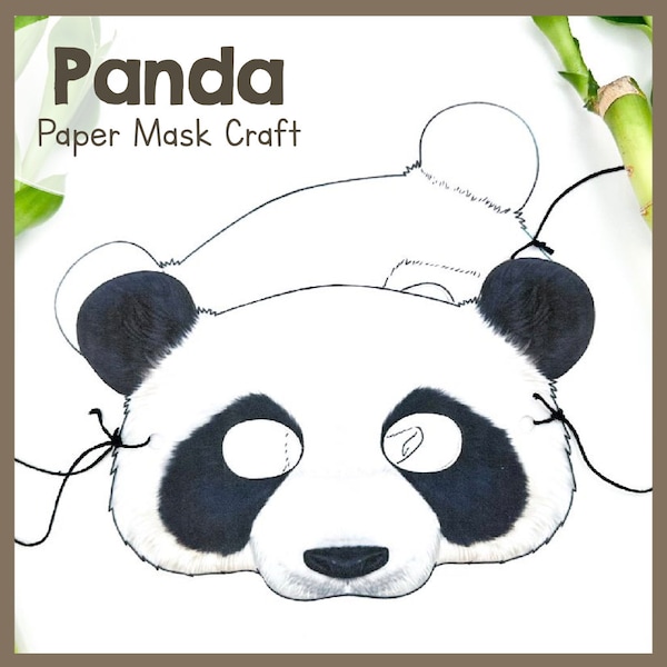 Panda Mask - Etsy
