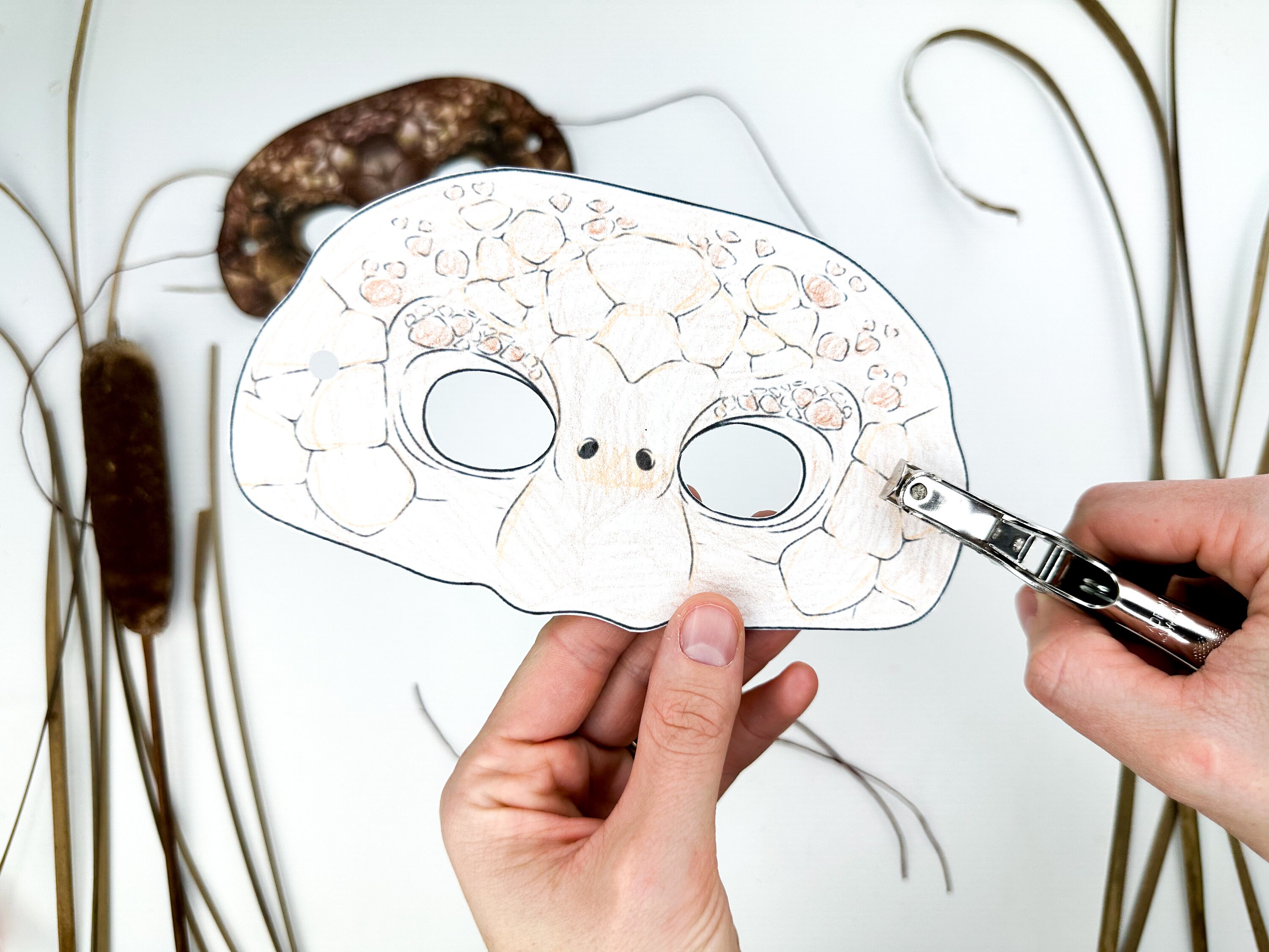 Printable Turtle Mask Template | Ocean Animal Masks Template | Instant ...