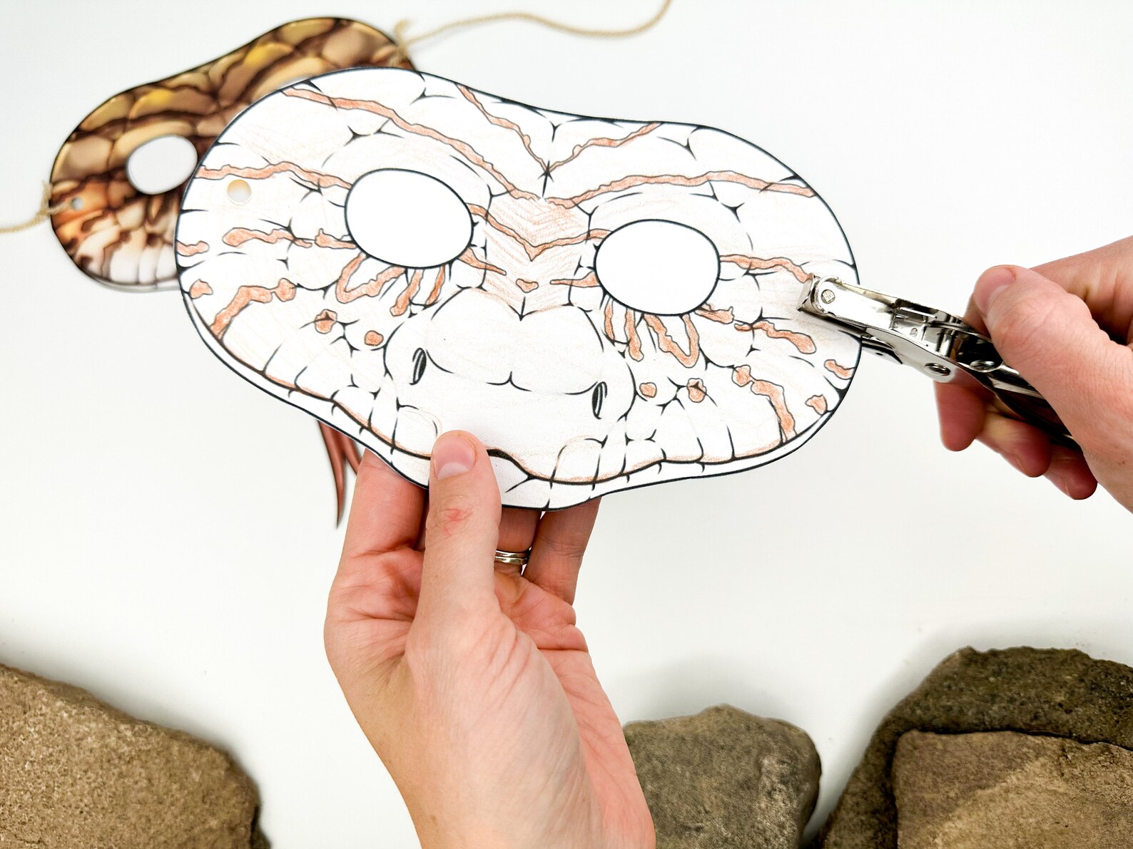 Snake Mask Craft Kit | Easy Print Animal Paper Template | Reptile ...