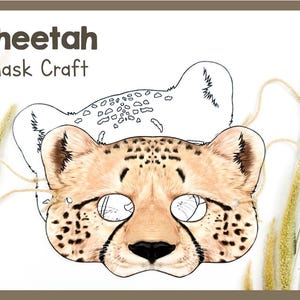 Printable Cheetah Face Mask | Creative Paper Craft Template | Animal ...