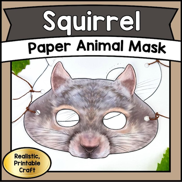 Squirrel Mask - Etsy