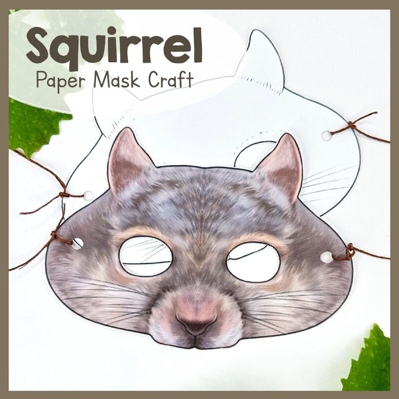 Squirrel Mask - Etsy