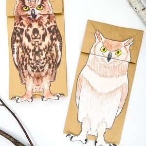 Owl Puppet Printable Template | Fun Paper Bag Craft Activity | Children ...