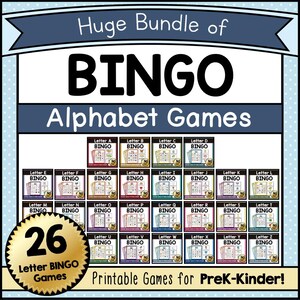 Alphabet MEMORY GAMES BUNDLE - Printable Preschool Abc Activities ...