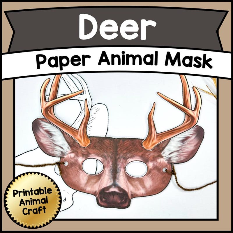 Deer Mask - Etsy