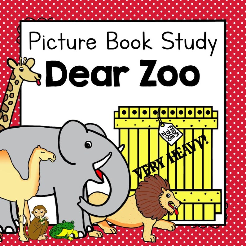 DEAR ZOO Picture Book Study Companion PDF – Preschool and Kindergarten ...