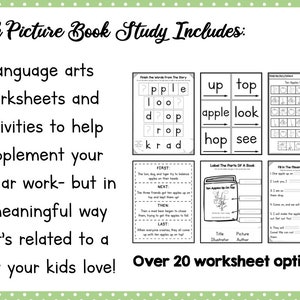 Ten Apples up on Top- Picture Book Study Companion - Etsy