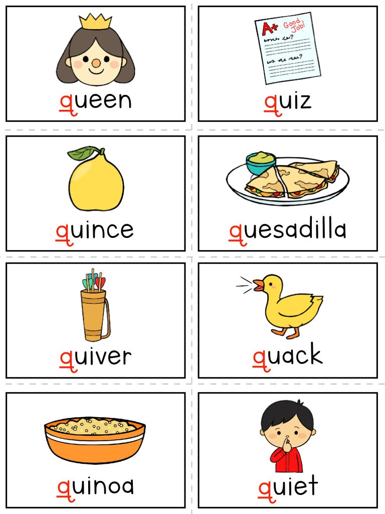 Letter Q Bingo Game - Etsy