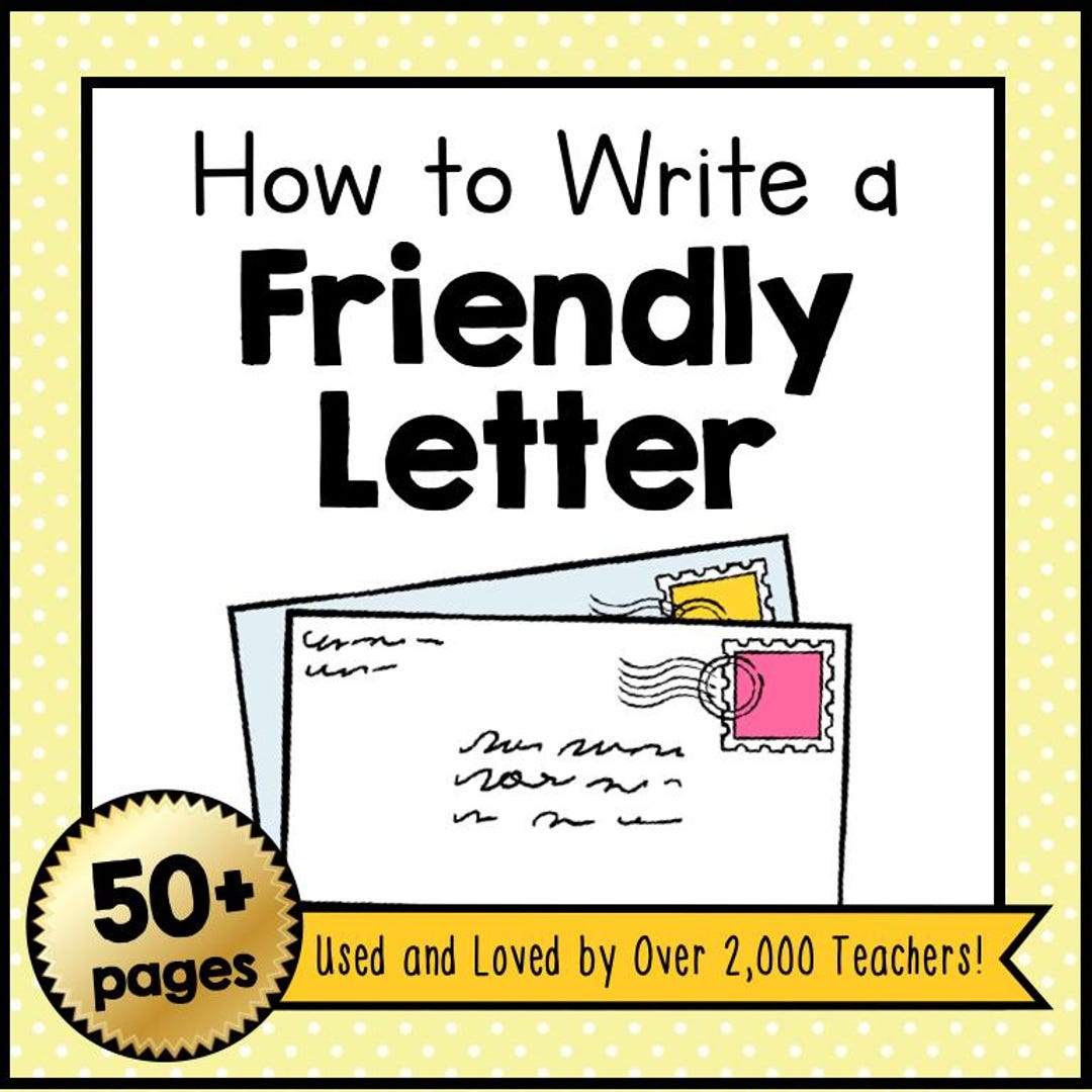 Learn How to Write a Friendly Letter for Kids, Creative Letter Writing ...