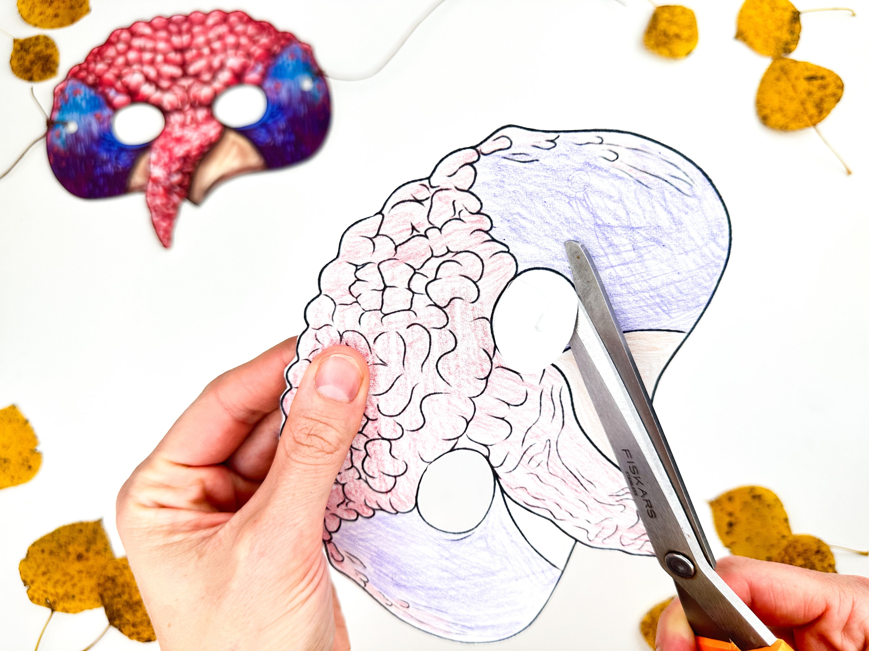 Printable Turkey Craft Mask Turkey Coloring Mask Activity Paper Diy for ...