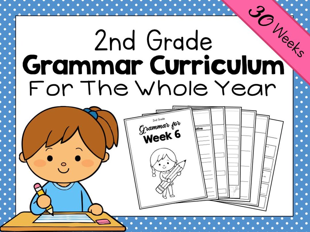 2nd Grade Grammar Curriculum | Complete Full-year Printable Grammar ...