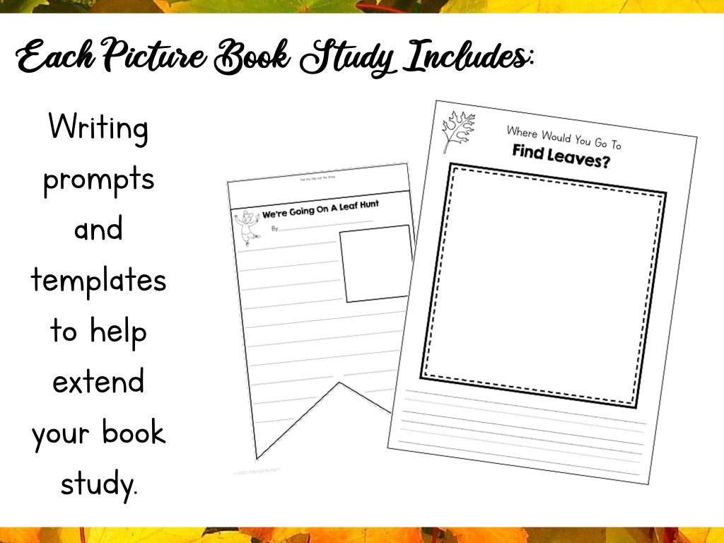 We're Going on a Leaf Hunt- Picture Book Study Companion - Etsy
