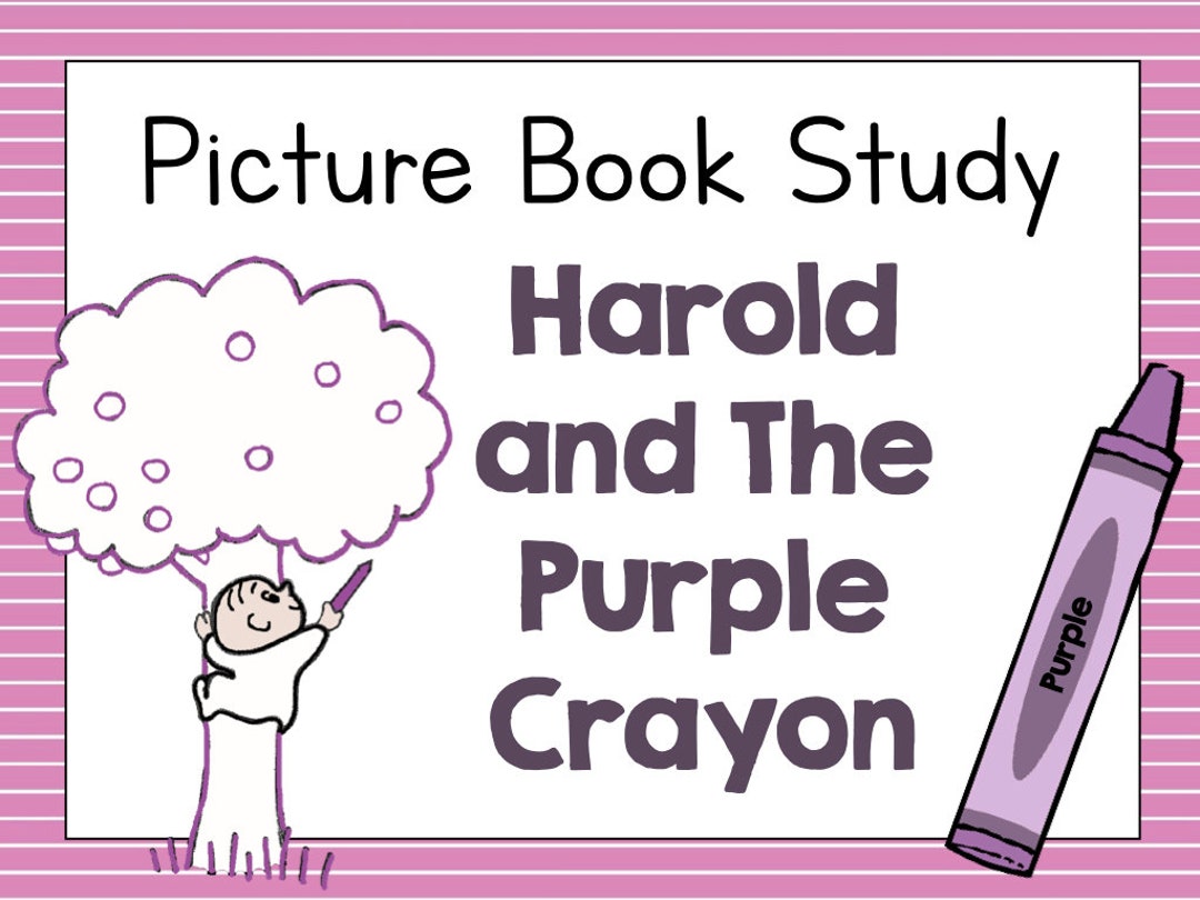 Harold and the Purple Crayon - Picture Book Study Companion - Etsy