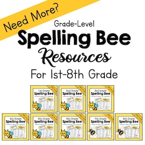 8th GRADE SPELLING Bee Word List PDF – Everything You Need to Host a ...