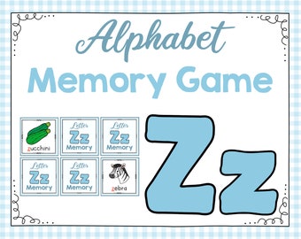 Letter Z Bingo Game - Etsy