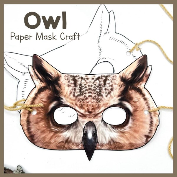 Owl Mask - Etsy