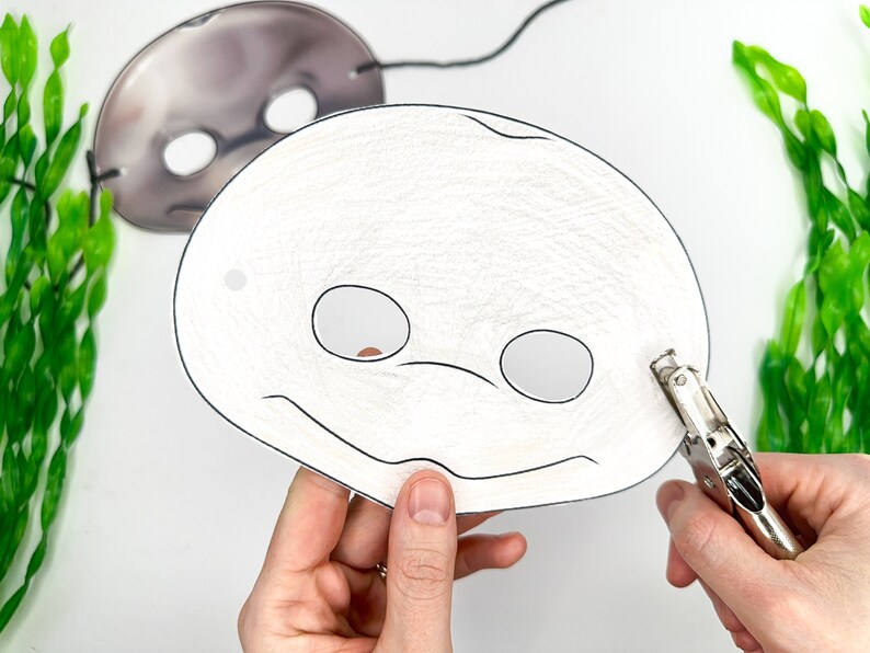 Dolphin Paper Mask Craft Kit | Printable Sea Animal Template | Ocean ...