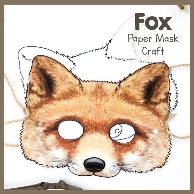 Fox Face Mask - Etsy